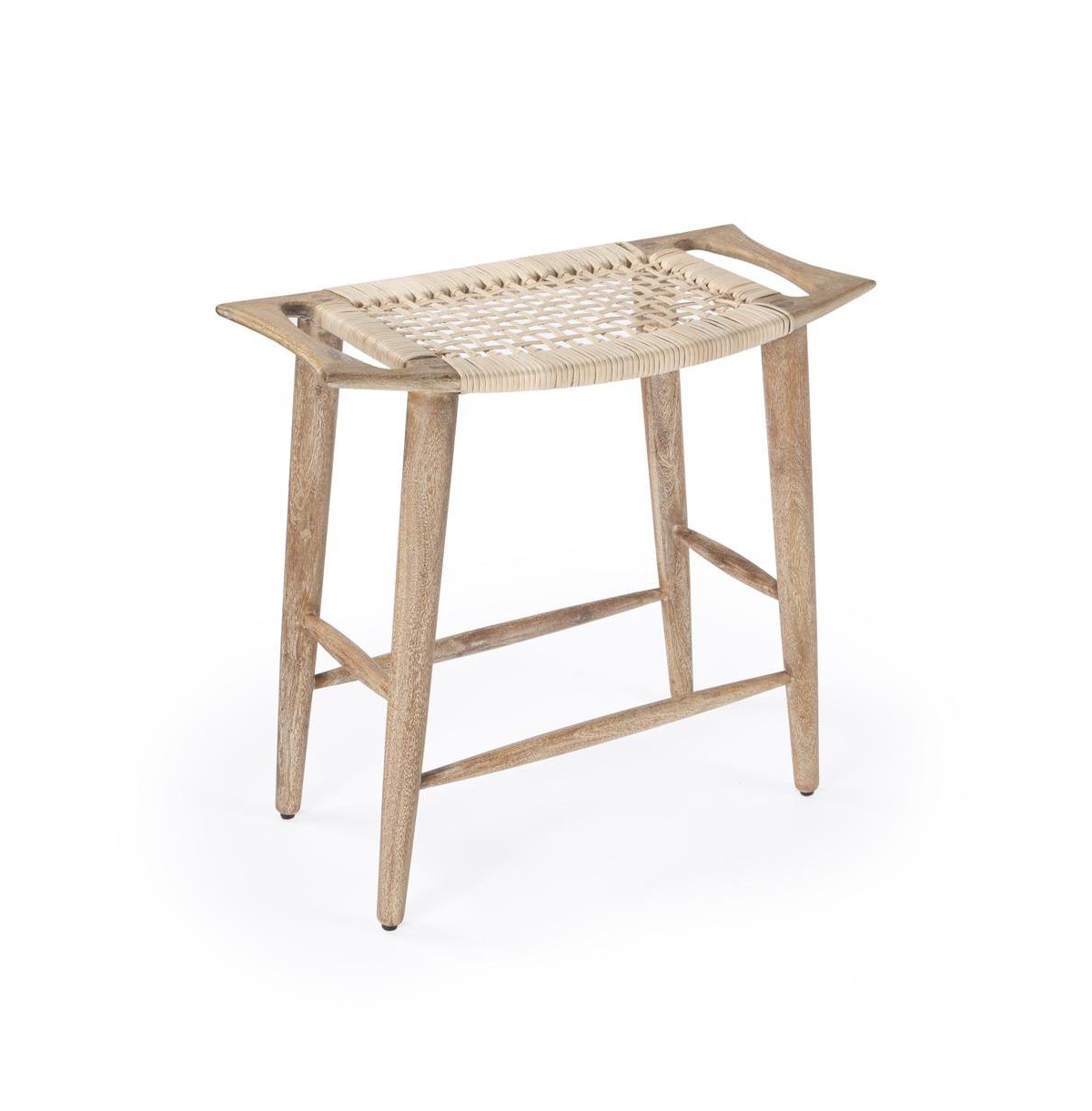 Click here for Butler Specialty Tristan Wood and Rattan 24.75 Cou... prices