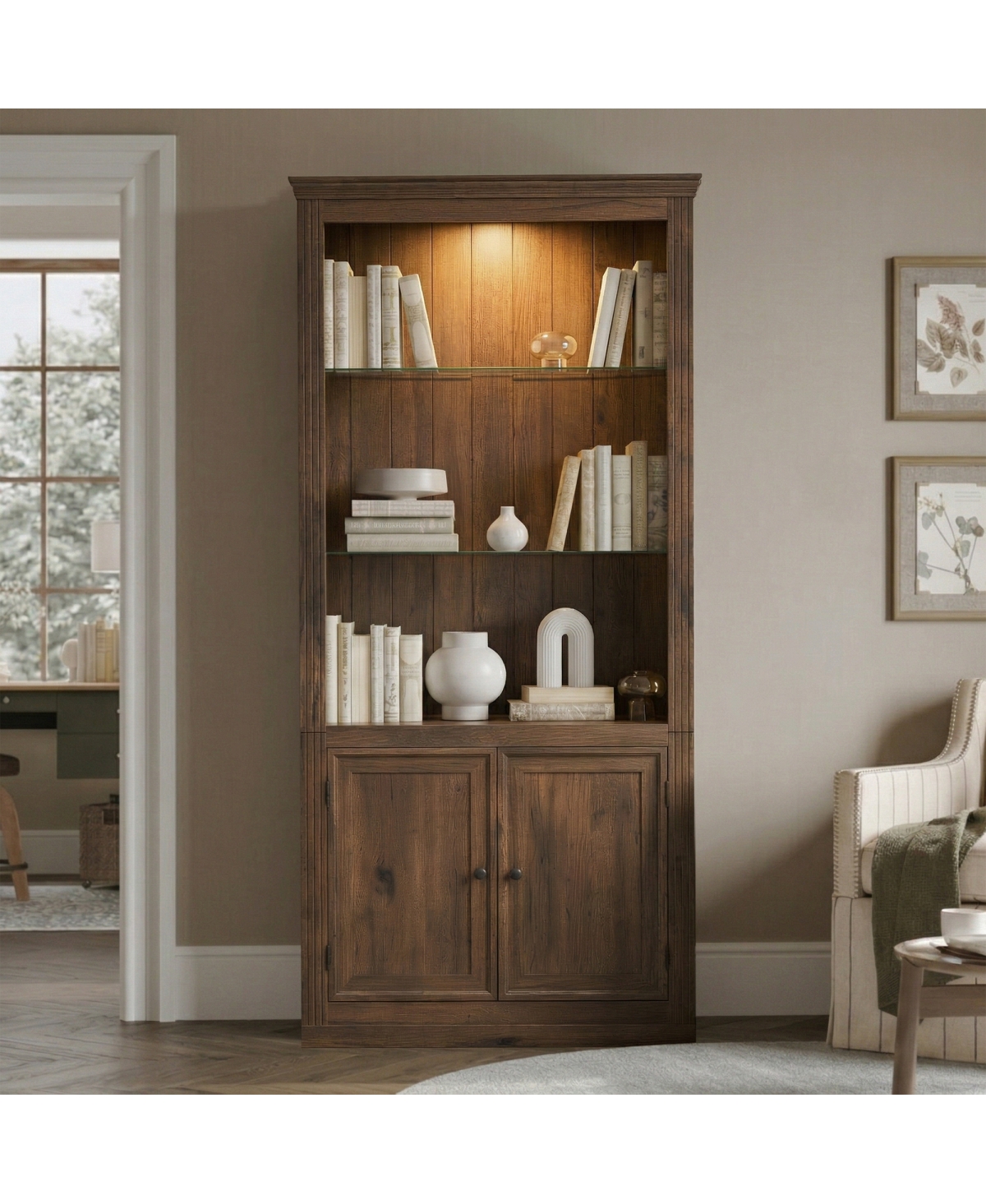 Click here for Streamdale Furniture 4-Tier Farmhouse Display Shel... prices