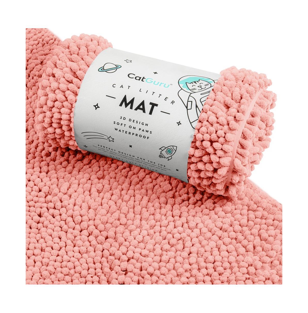 Click here for CatGuru Cat Litter Mat - Coral prices