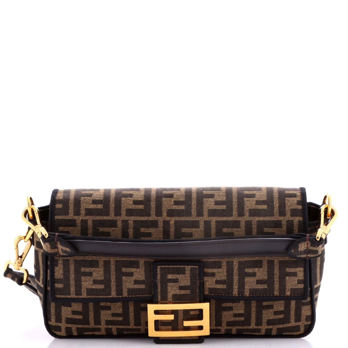 Click here for Pre-Owned Fendi Medium Baguette Nm Bag Zucca Canva... prices