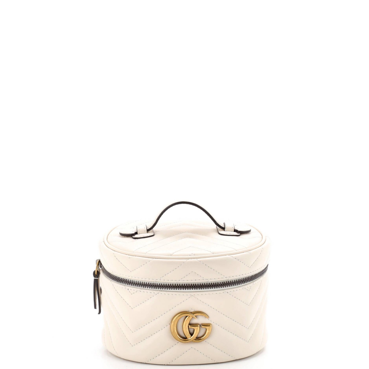 Click here for Pre-Owned Gucci Mini Gg Marmont Top Handle Cosmeti... prices