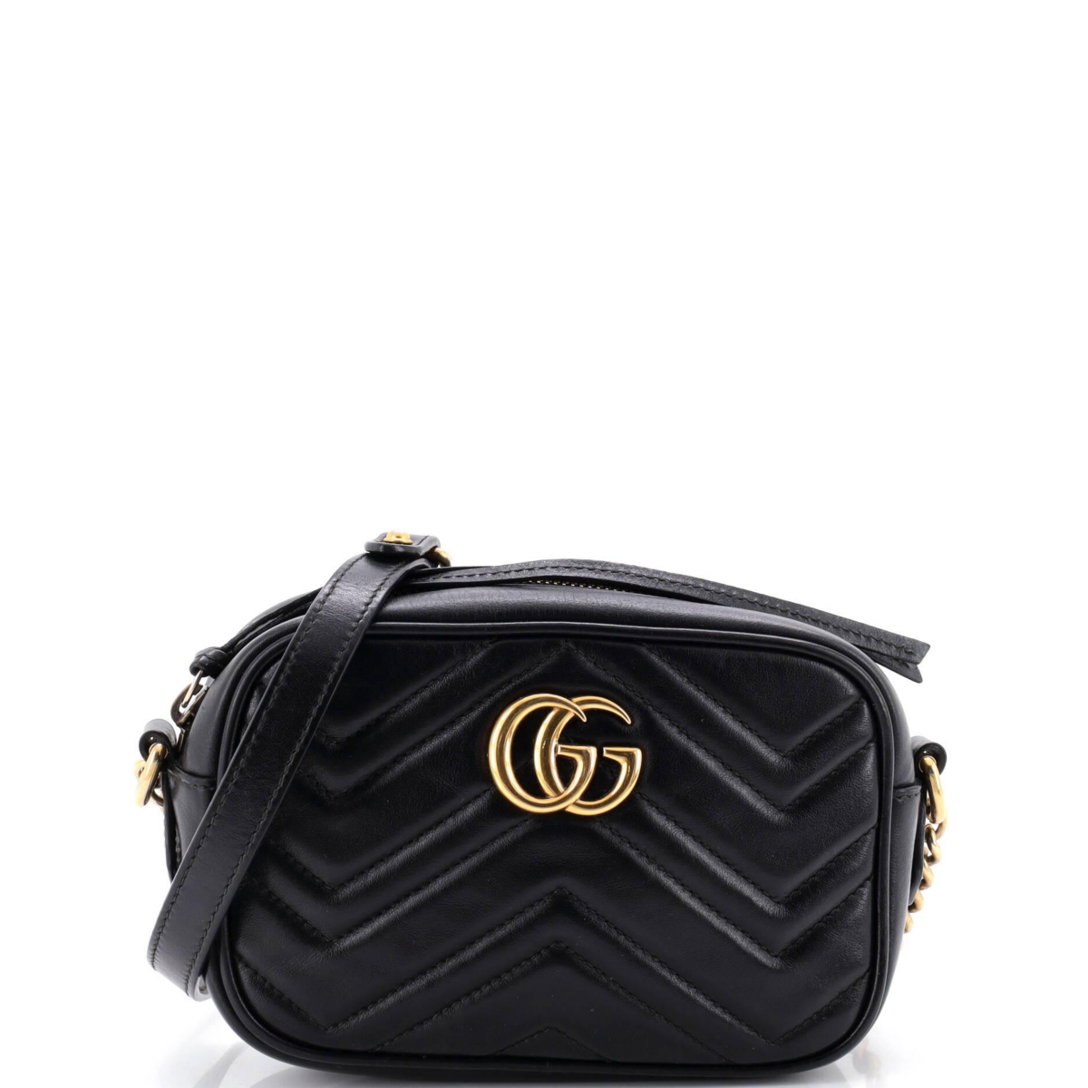 Click here for Pre-Owned Gucci Mini Gg Marmont Shoulder Bag Matel... prices