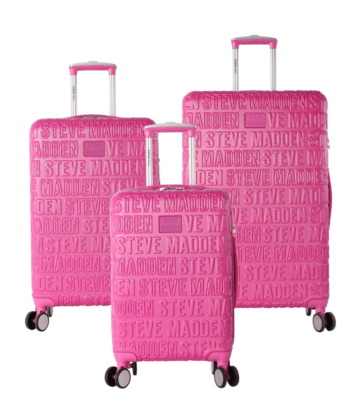 Click here for Steve Madden Deluxe 3-Pc. Luggage Set - Rose prices