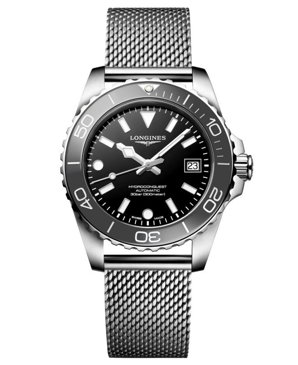 Click here for Longines Mens HydroConquest Silver Stainless Steel... prices