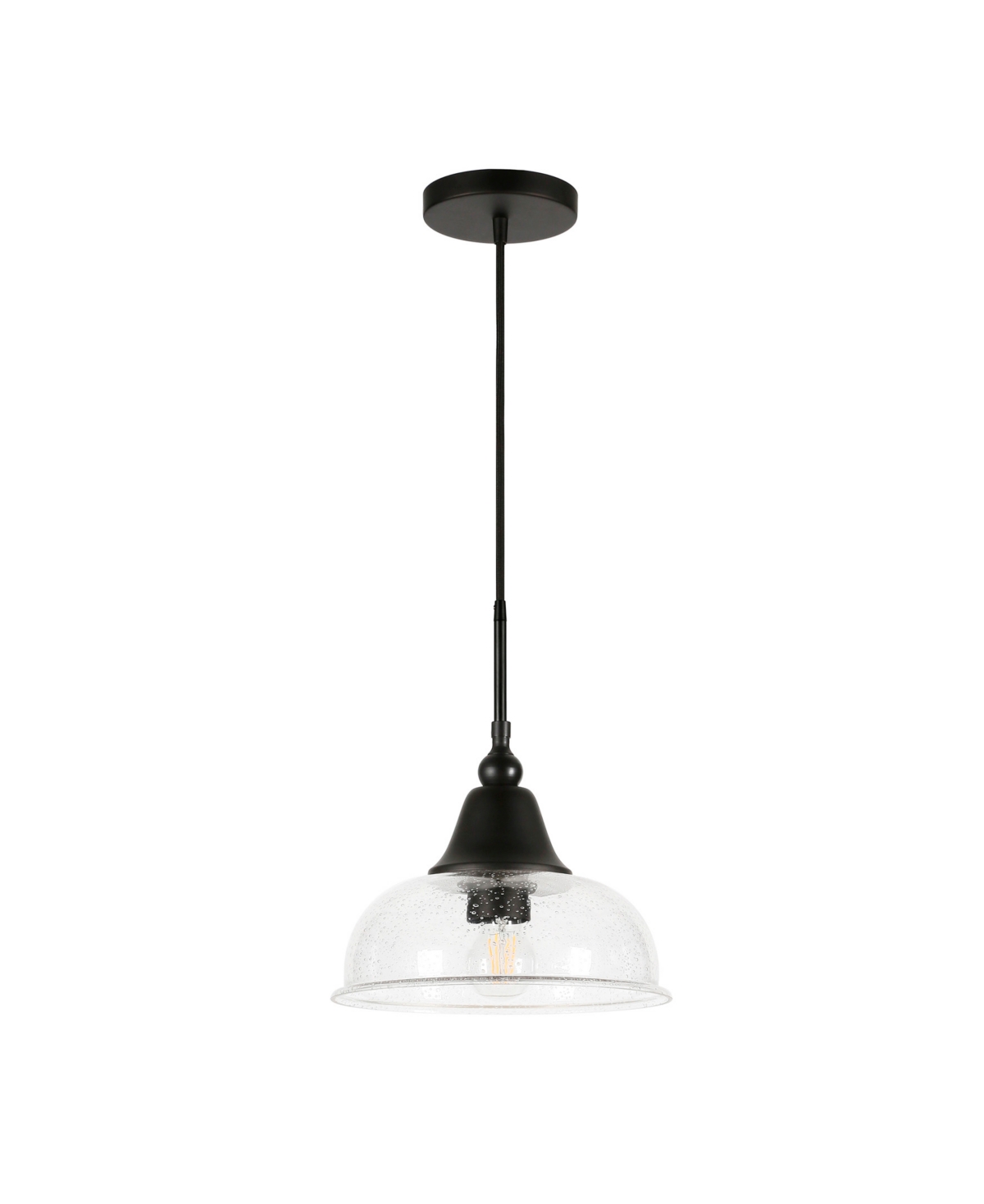 Click here for Hudson & Canal Magnolia 10 Wide Metal Pendant - Bl... prices