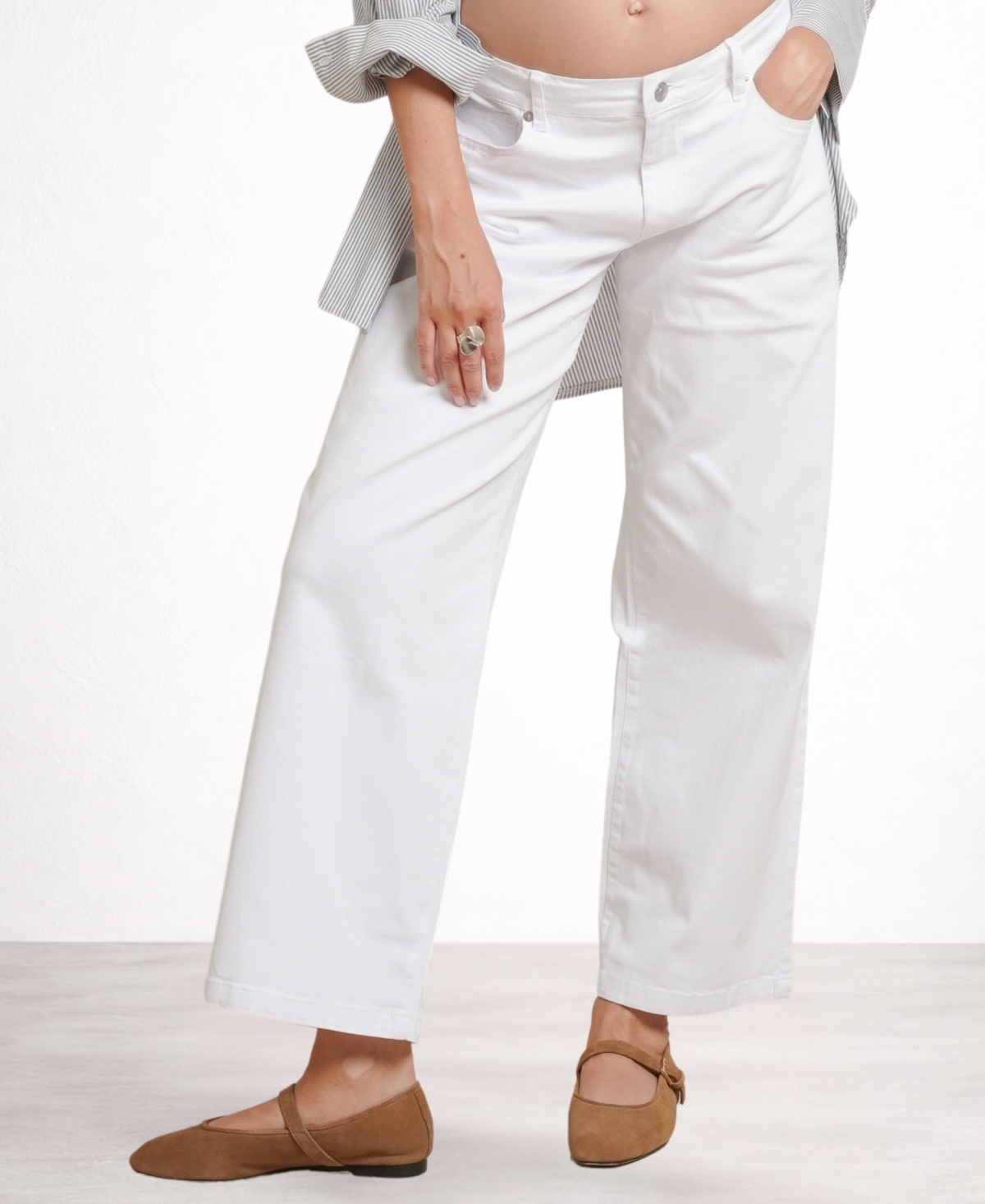 Click here for Nom Maternity Maternity Slouch Under the Belly Den... prices