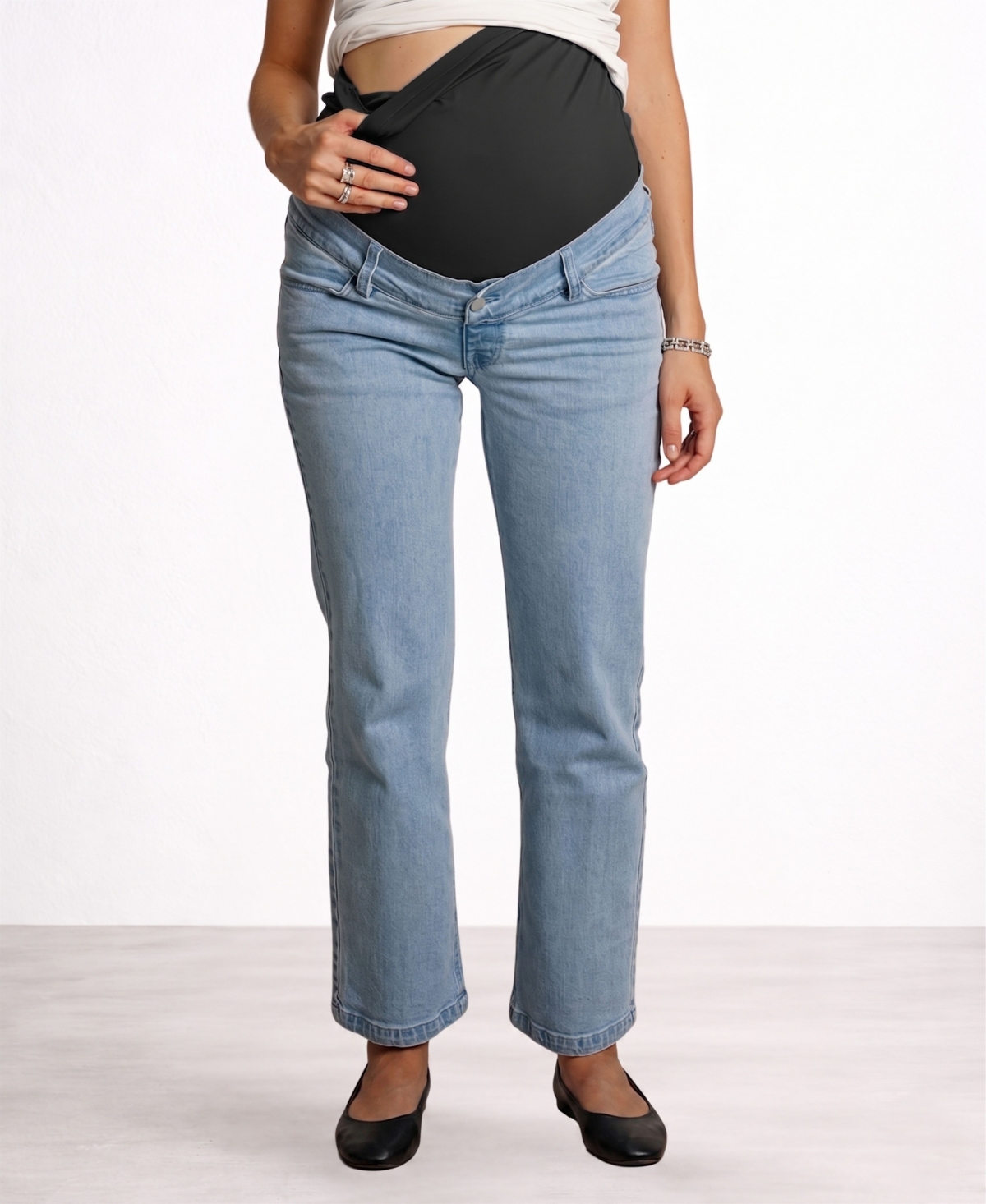 Click here for Nom Maternity Maternity Hailey Straight Leg Jeans... prices