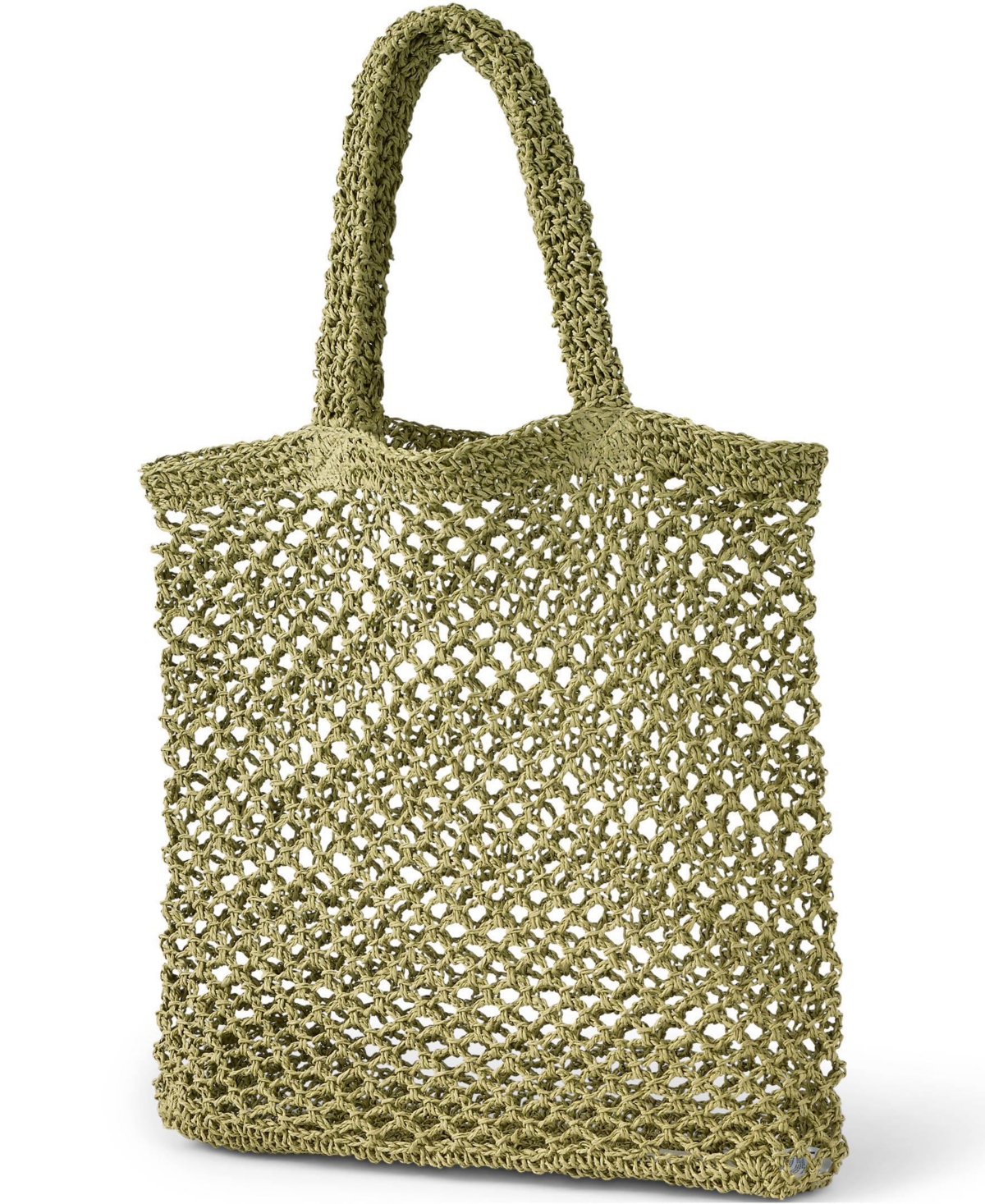 Click here for Lands End Openweave Straw Bag - Vintage lime green prices