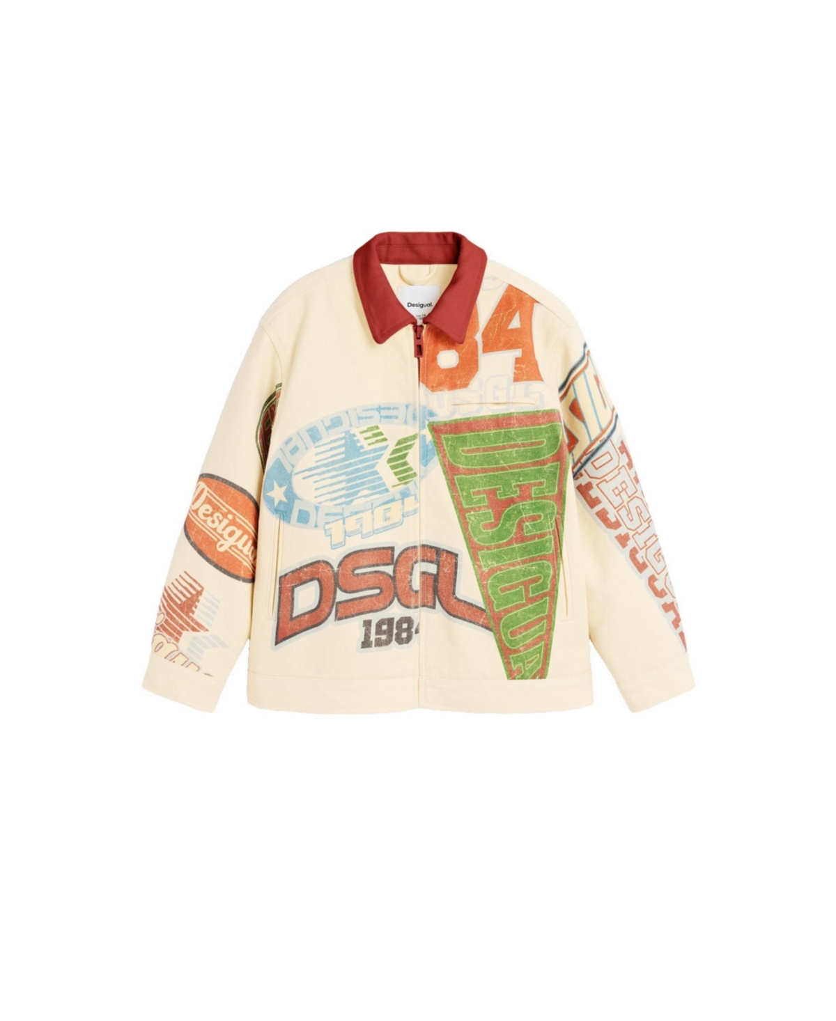 Click here for Desigual Boyss Printed jacket - Off white prices