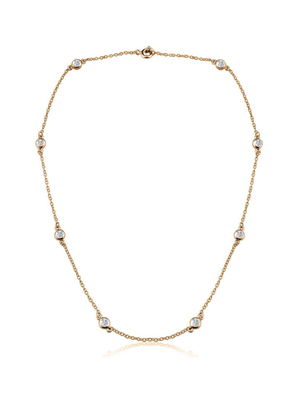 Click here for Genevive Classic 14K Gold Plated Cubic Zirconia St... prices