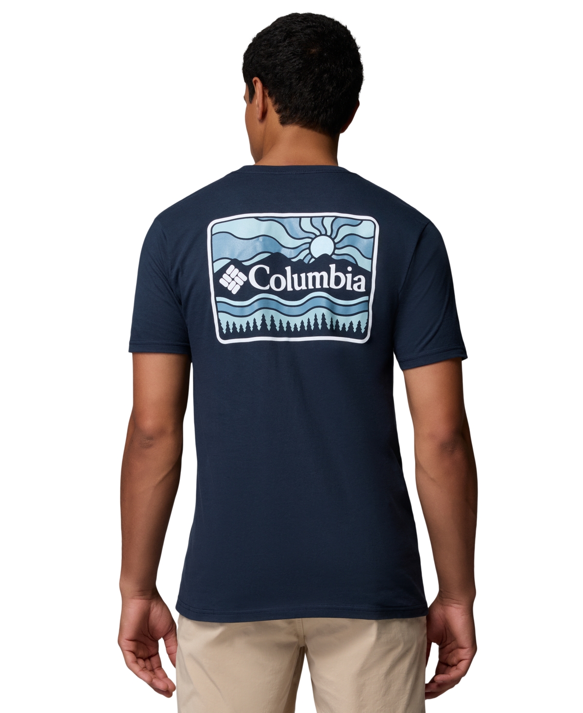 Click here for Columbia Mens Bold Mountain Logo Graphic Print T-S... prices