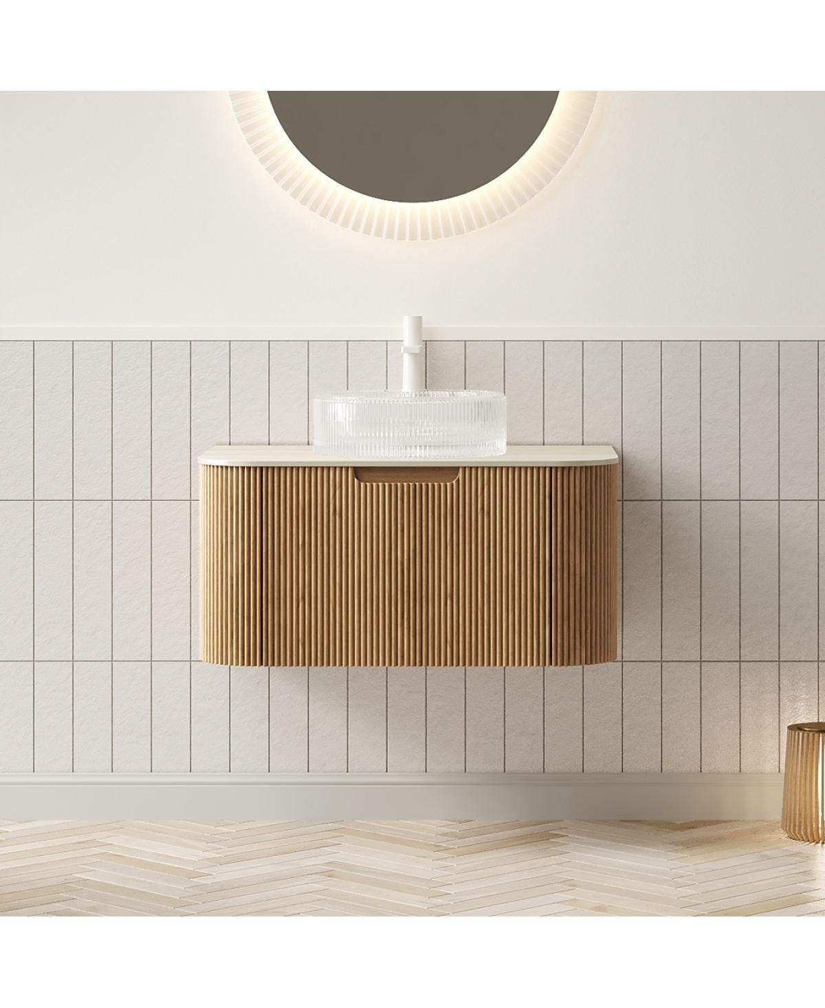 Click here for Sillysis Wall Mounted Bathroom Vanity with Crystal... prices