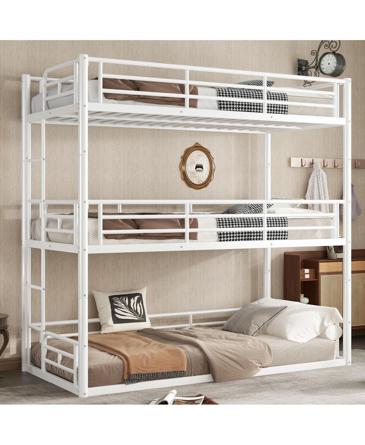Click here for Streamdale Furniture Triple Twin Metal Bunk Bed wi... prices