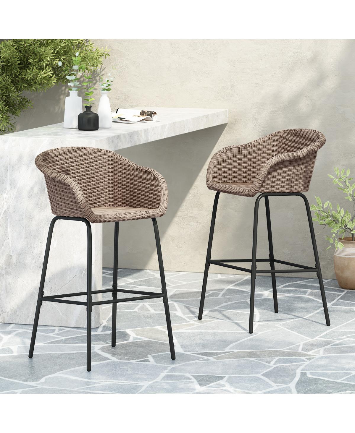 Click here for Streamdale Furniture Ladd Outdoor Metal Wicker Bar... prices