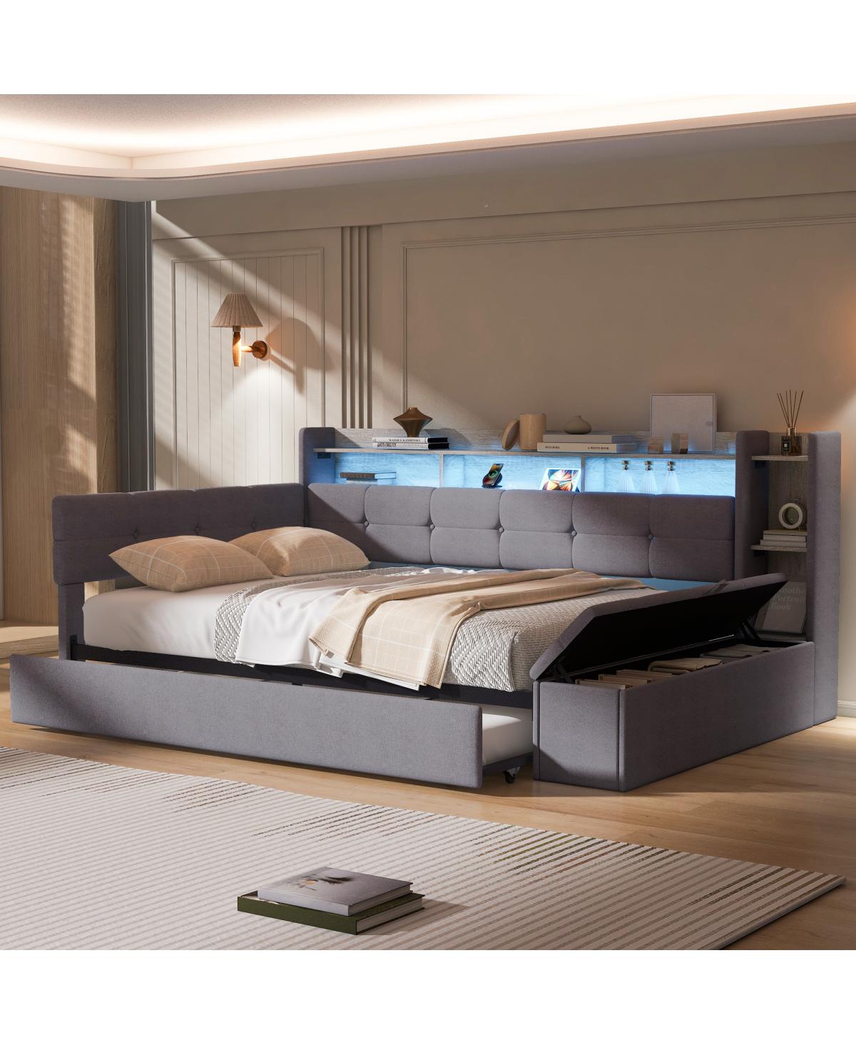 Click here for Streamdale Furniture Twin Upholstery Daybed with T... prices