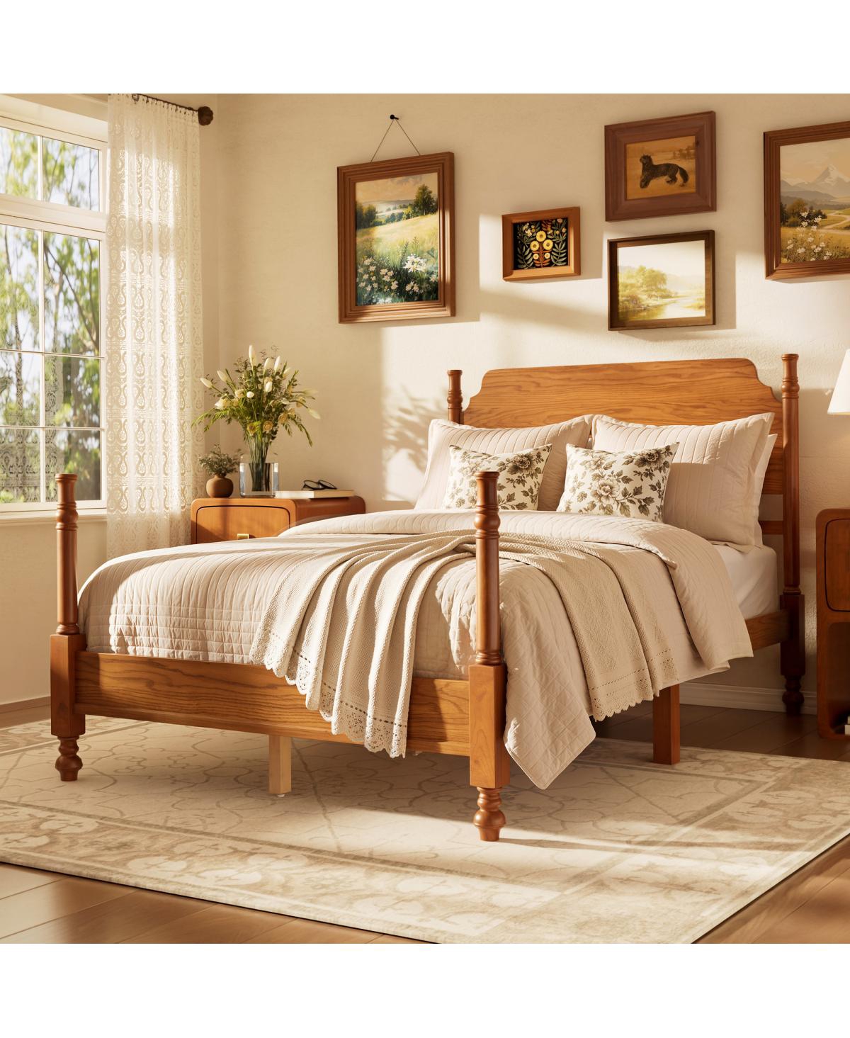 Click here for Streamdale Furniture Full Size Traditional Wood Sp... prices