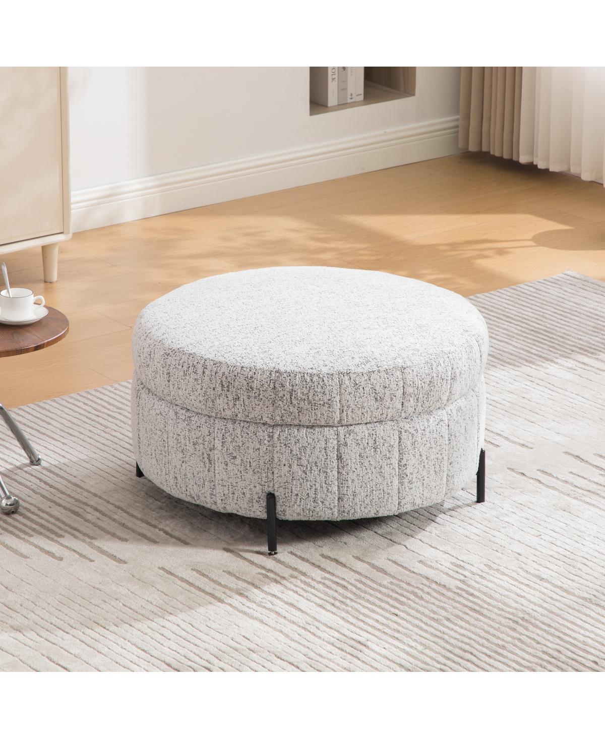 Click here for Streamdale Furniture Round Upholstered Storage Ott... prices
