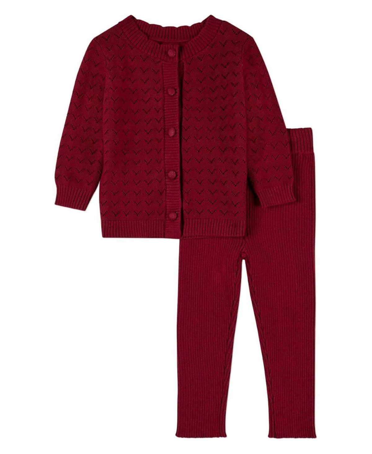 Click here for MeMoi Little Girls 100 Cotton Chevron Knit Cardiga... prices