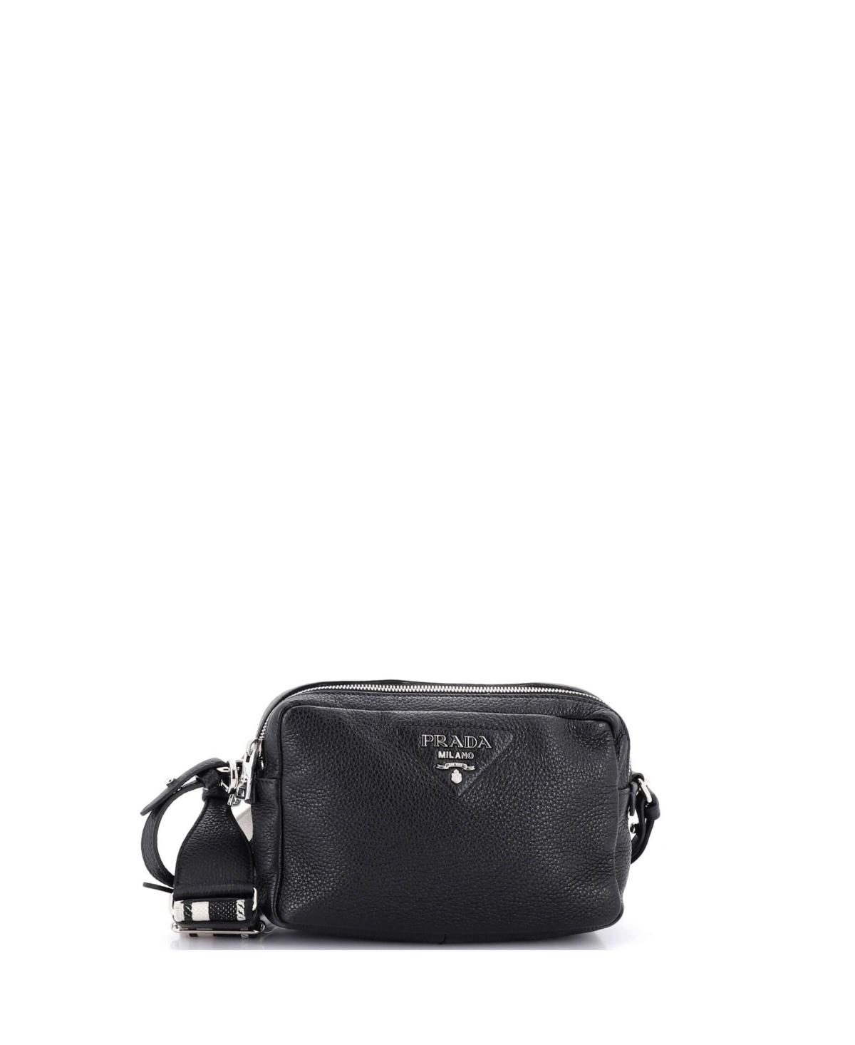 Click here for Pre-Owned Prada Small Flou Camera Crossbody Bag Vi... prices