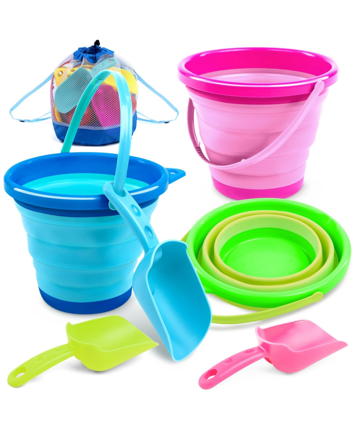 Click here for Gnuadz Foldable Pail Bucket With Shovels and Mesh... prices
