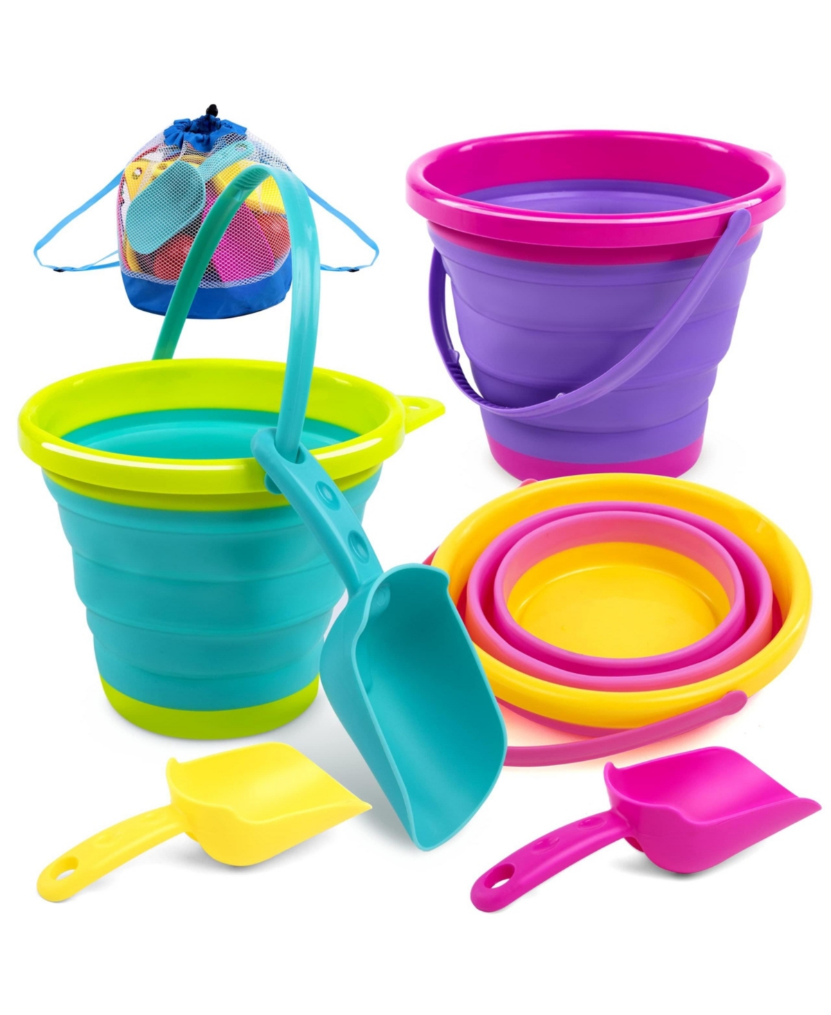 Click here for Gnuadz Foldable Pail Bucket With Shovels and Mesh... prices