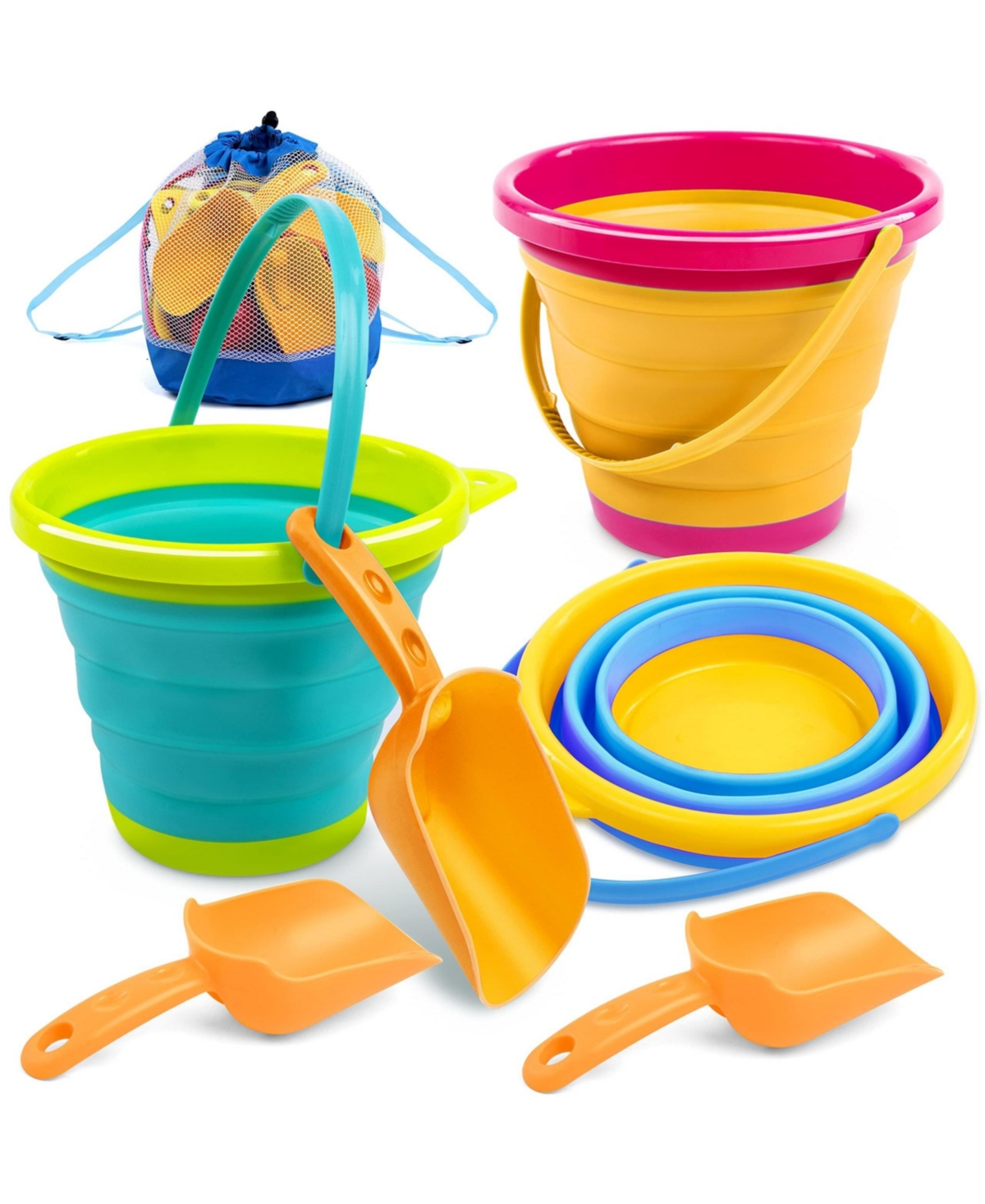 Click here for Gnuadz Foldable Pail Bucket With Shovels and Mesh... prices