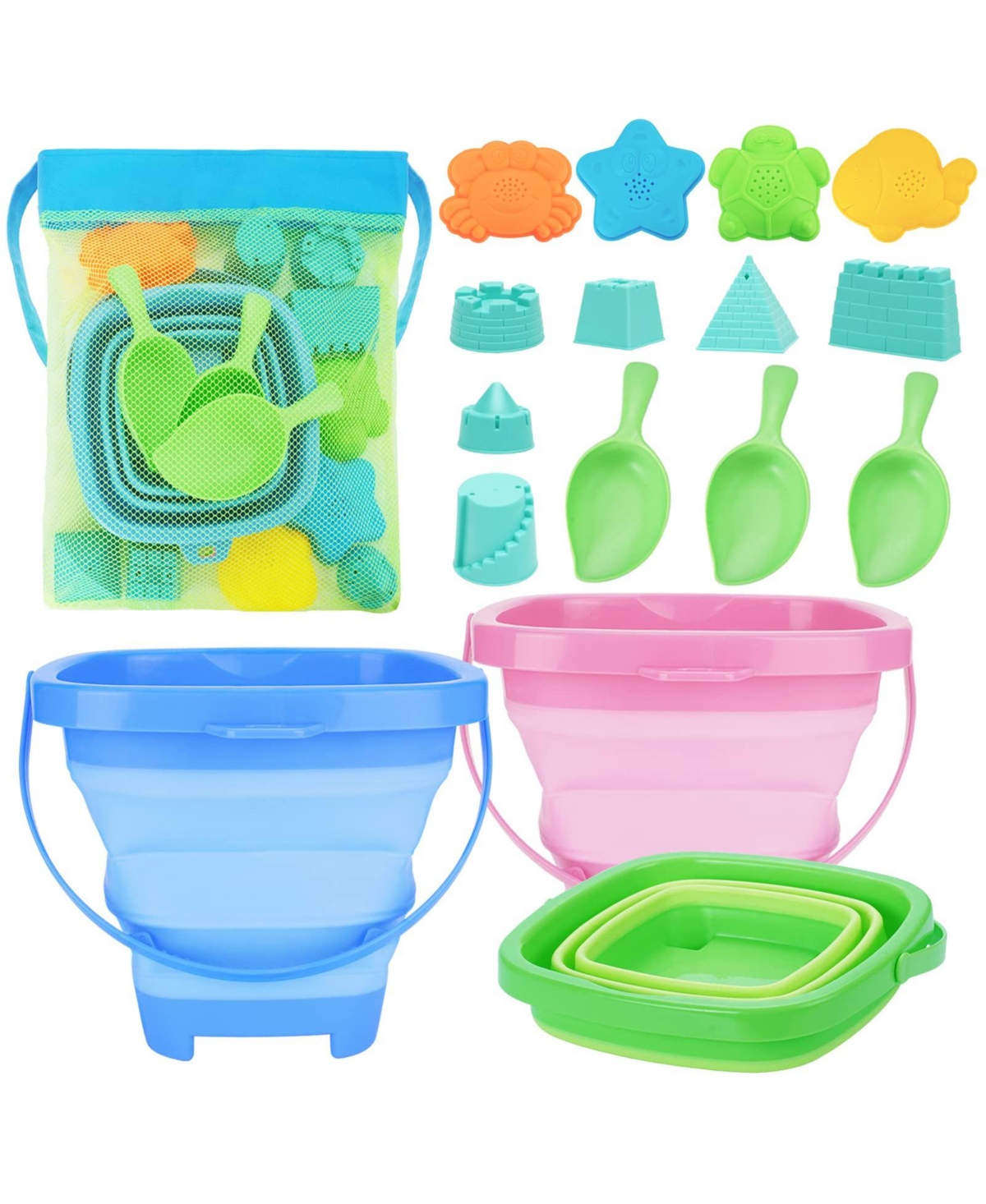 Click here for Gnuadz Collapsible Beach Toys Foldable Sand Bucket... prices