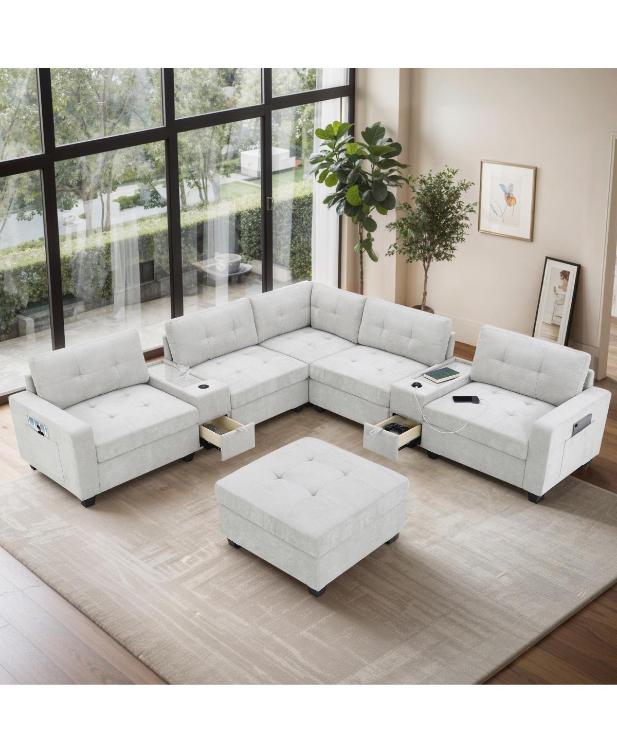 Click here for Streamdale Furniture 104 Sectional Sofa w/ Ottoman... prices