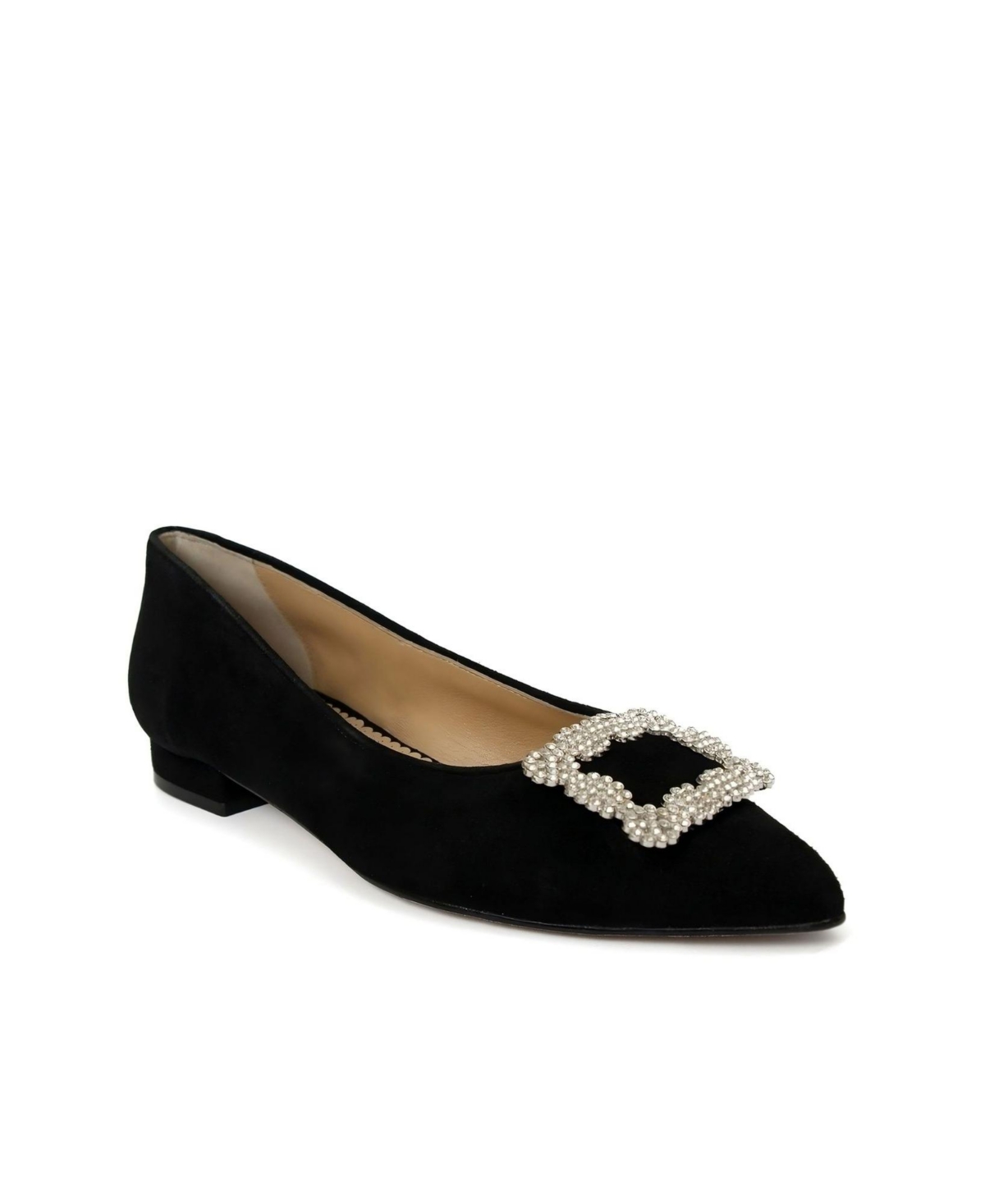 Click here for Menina Step Womens Tiara Crystal Flat - Black crys... prices