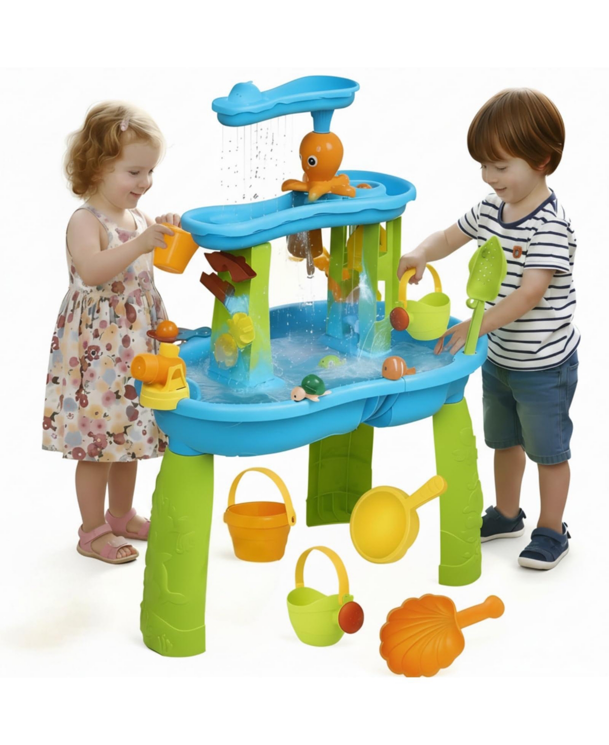 Click here for Gnuadz 3-Tier Water Table Kids Outdoor Sensory Pla... prices