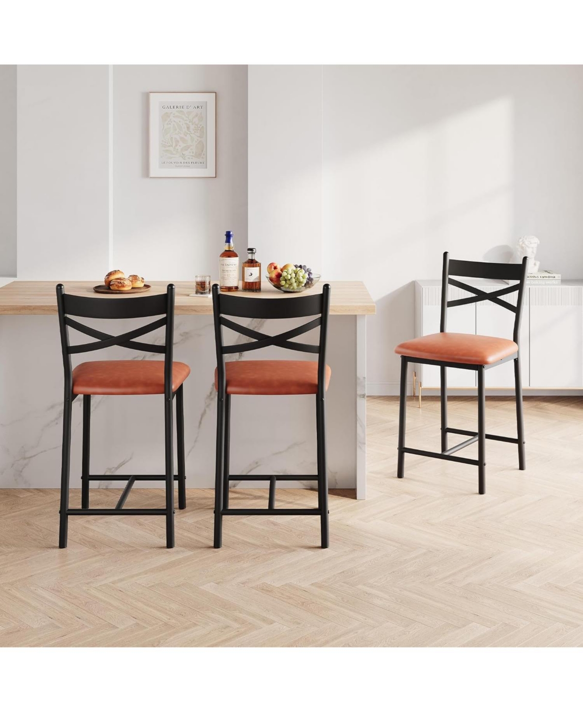 Click here for gaomon 22 Inch Set of 2 Bar Stools  Counter Height... prices