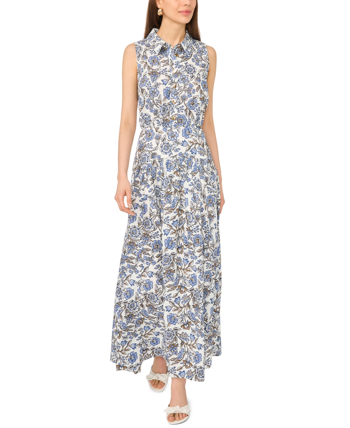 Click here for Msk Womens Sleeveless Drop Waist Maxi Dress with B... prices