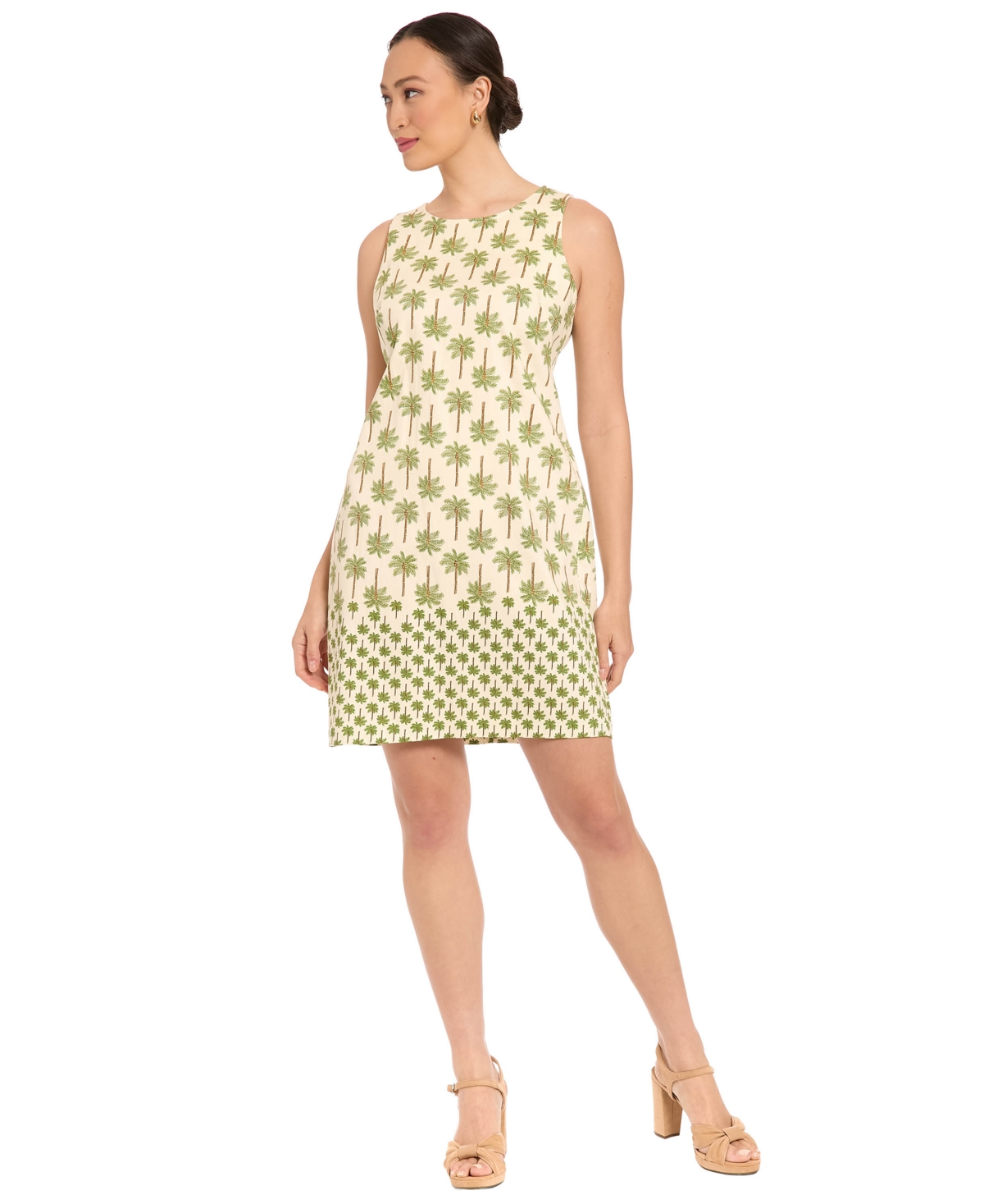 Click here for London Times Womens Boat Neck Dress - Beige/Olive... prices