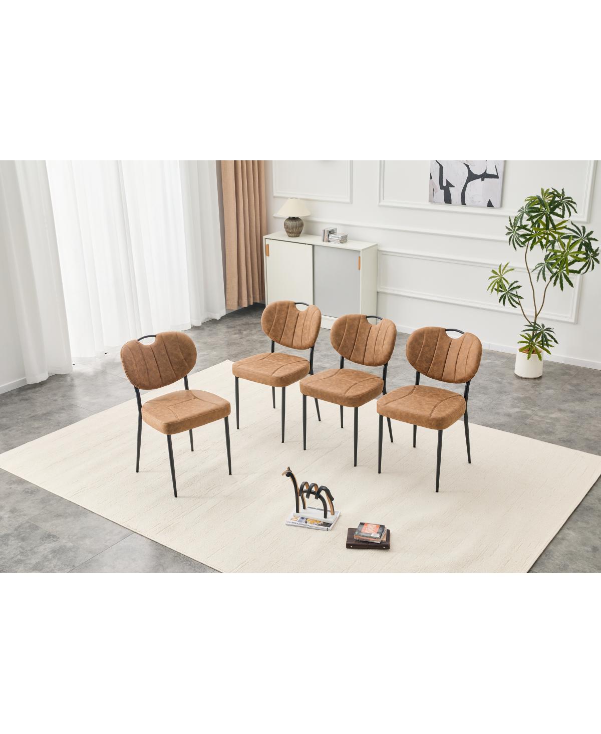 Click here for Streamdale Furniture Set of 4 Dining Chairs with M... prices