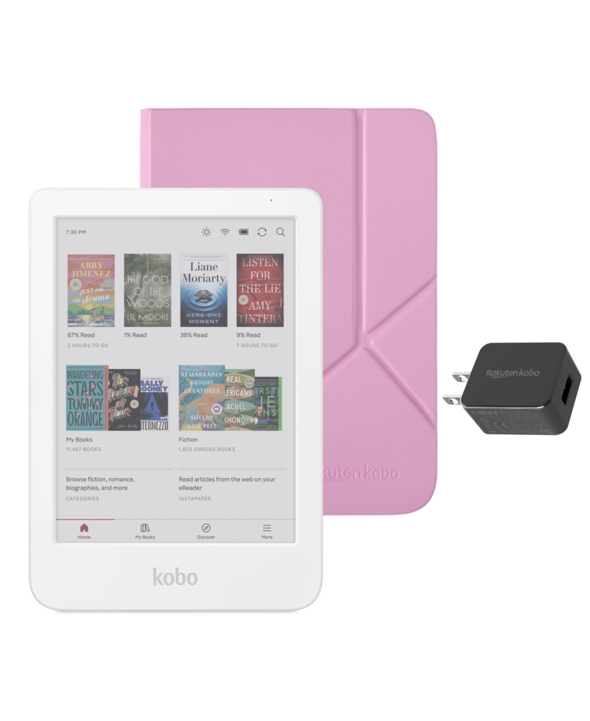 Click here for Kobo Clara eReader with SleepCover Case and Ac Bun... prices