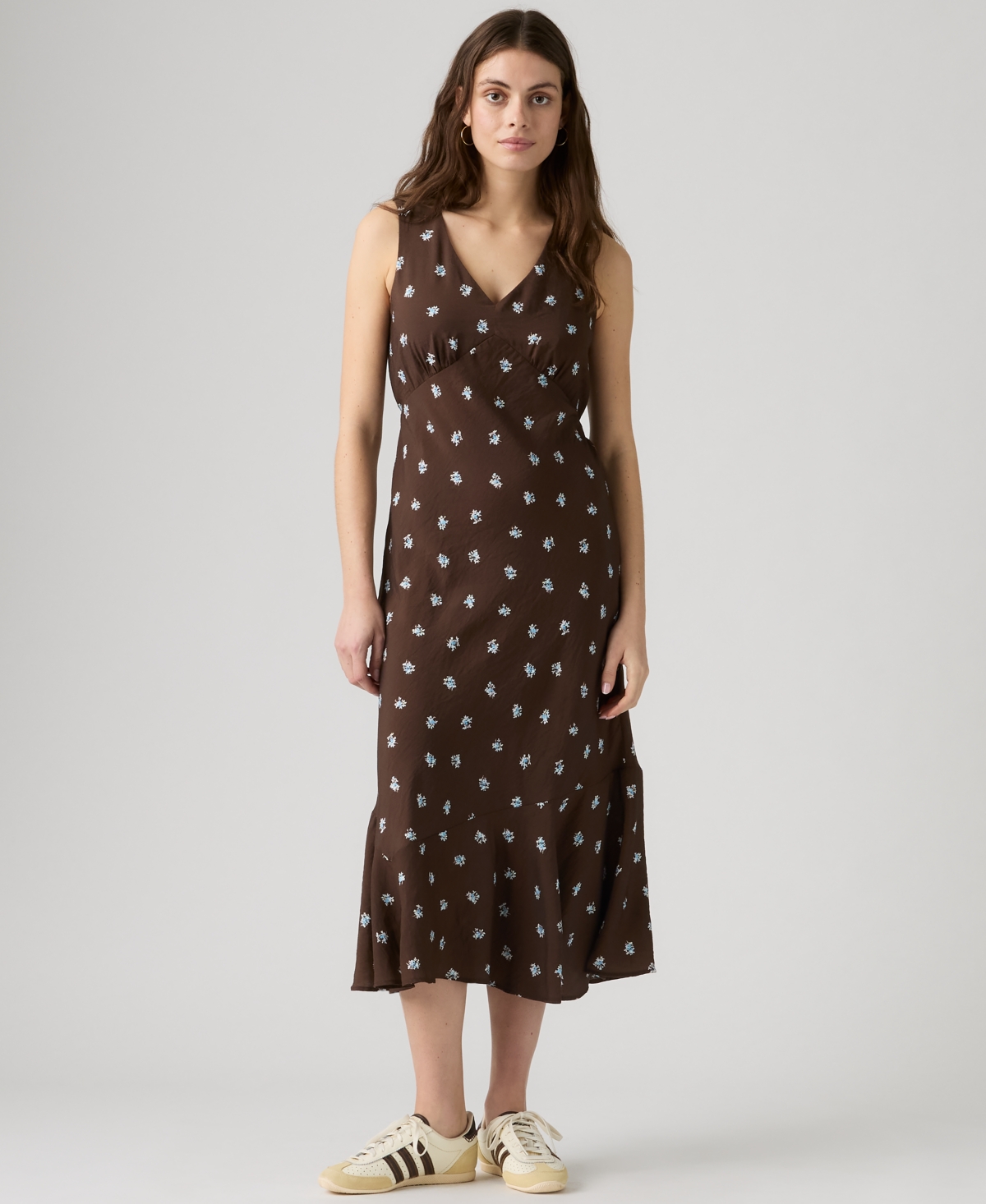 Click here for Levis Brita V-Neck Sleeveless Slip Dress - Runa Fl... prices