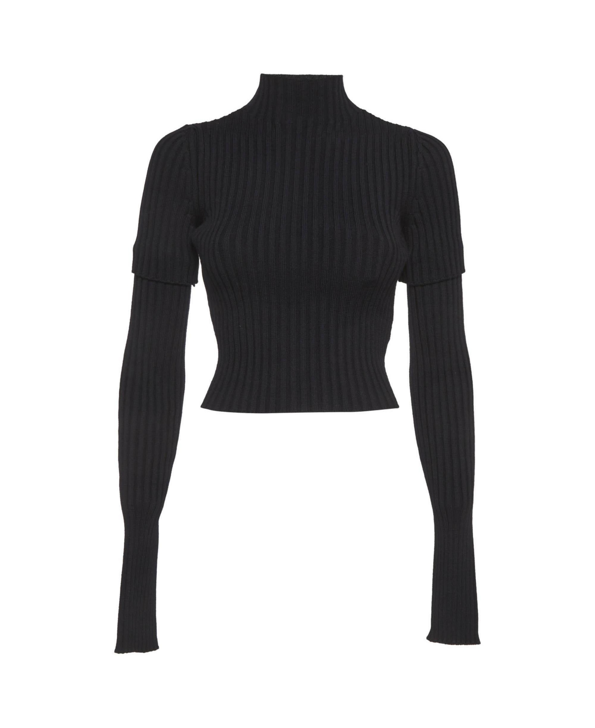 Click here for Pre-Owned Balenciaga Womens Rib Knit Cut Up Sleeve... prices
