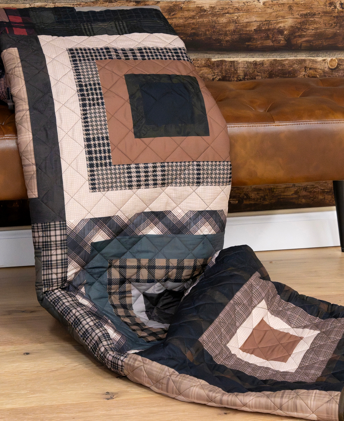 Click here for Donna Sharp Lodge Square Reversible Throw  50x 60... prices