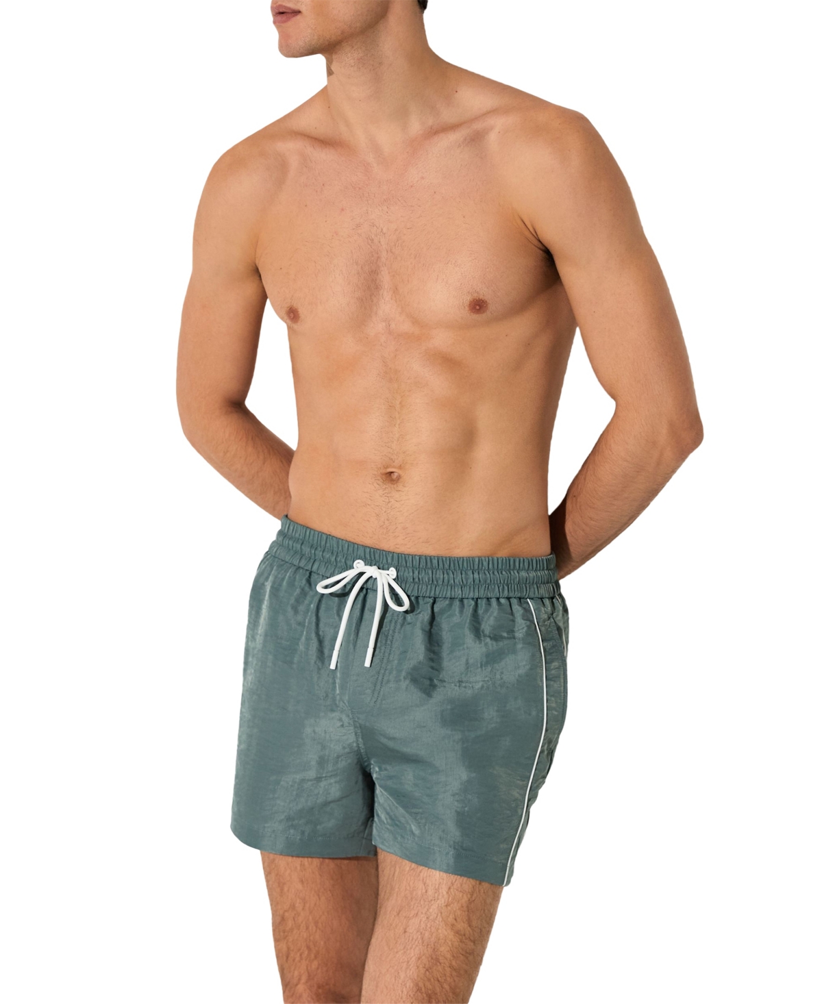 Click here for Reiss Mens Breeze Piped Detail Drawstring Swim sho... prices