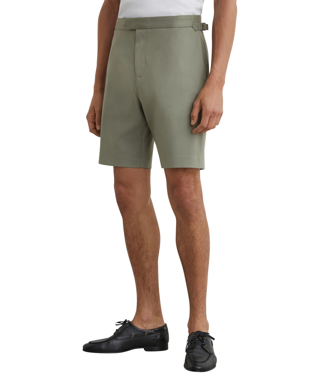 Click here for Reiss Mens Cantwell Side Adjuster Short - Sage prices