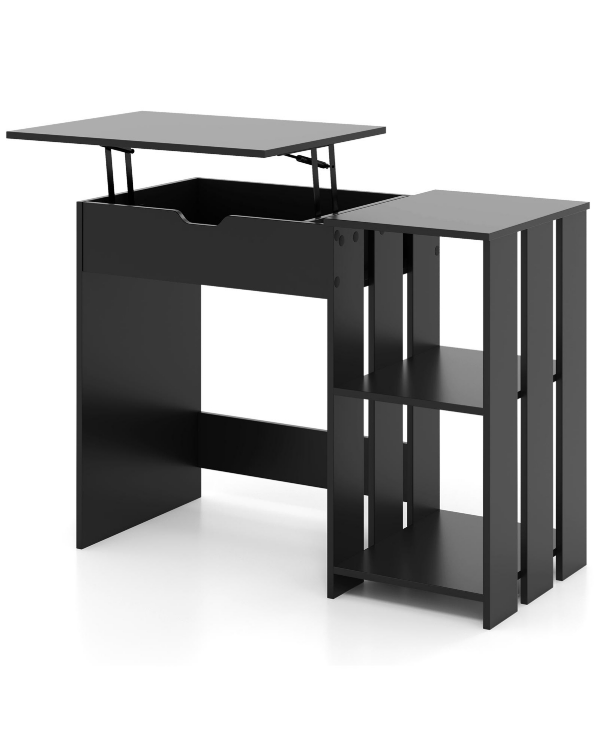 Click here for Slickblue Small Space Desk with Hidden Storage and... prices