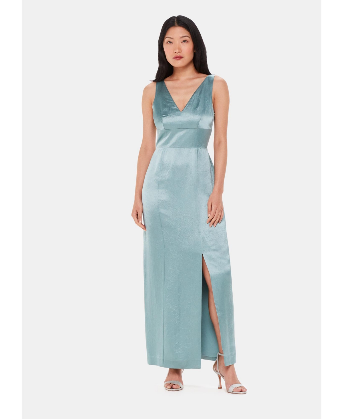 Click here for Whistles Womens Charlotte Satin Maxi Dress - Sage... prices