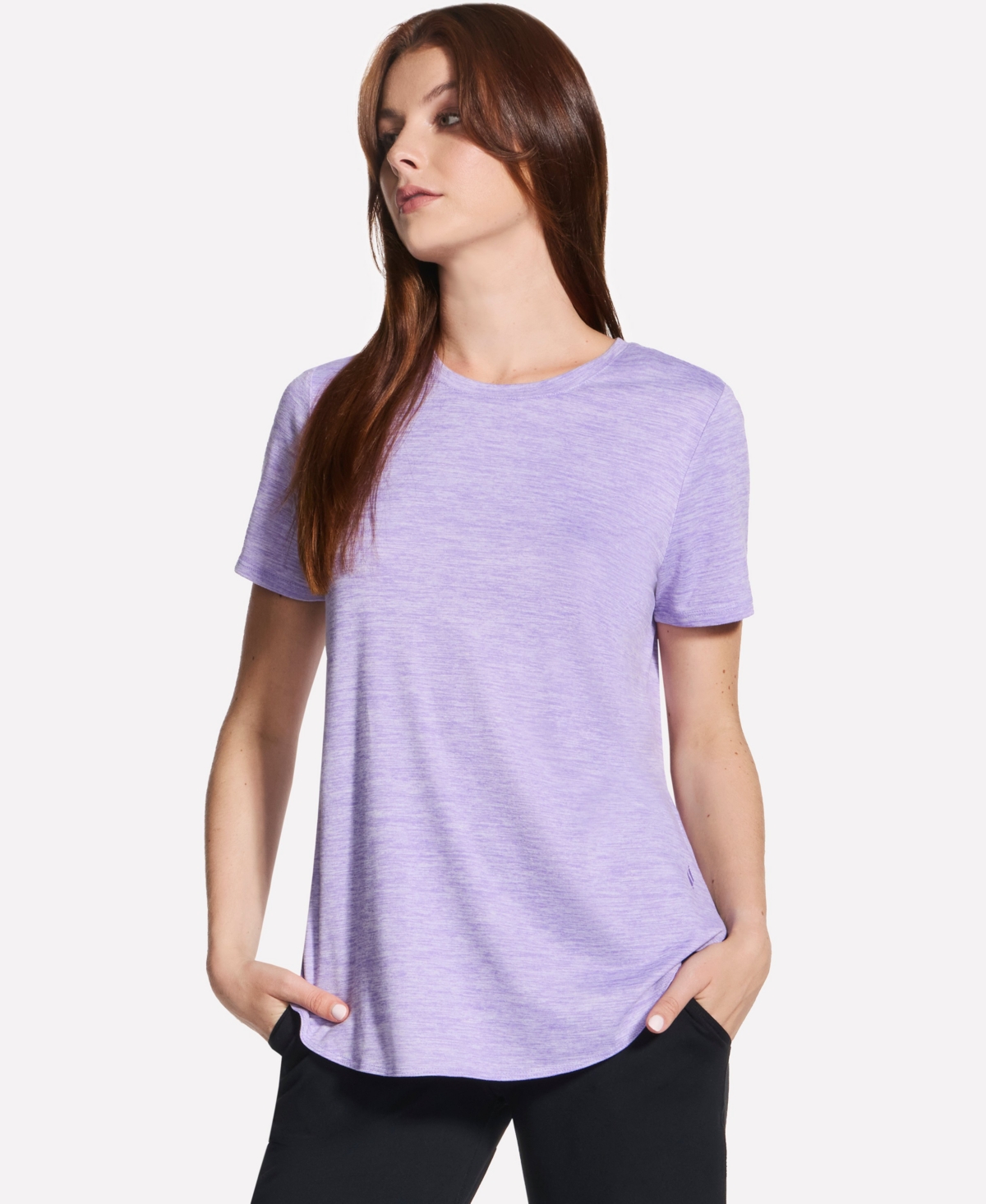 Skechers Womens Active Go Walk Wear Go Dri Swift Tunic T-Shirt - Purple Lotus Heather