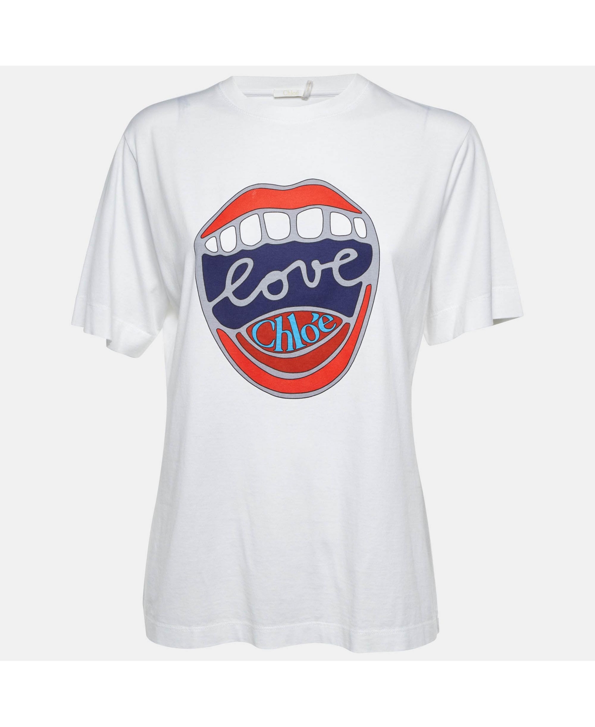 Click here for Pre-Owned Chloe Womens Pop Art Print Cotton Crew N... prices