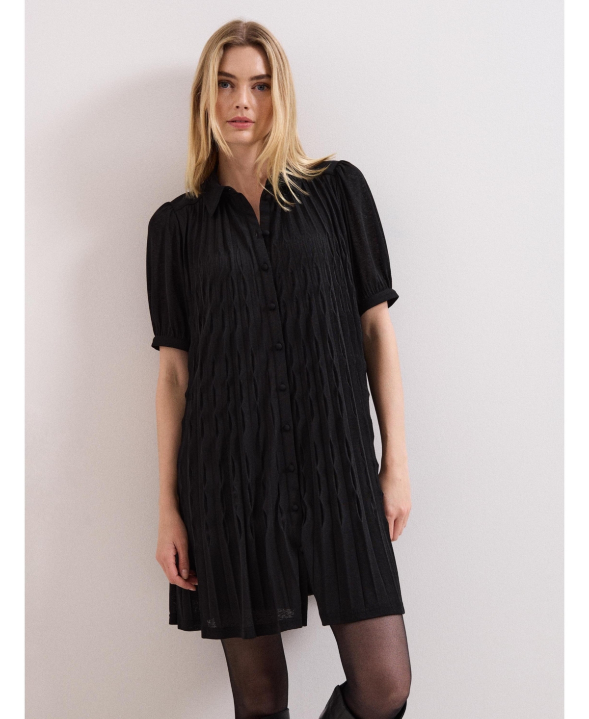 Click here for Phase Eight Womens Pleated Button-Front Shirt Dres... prices