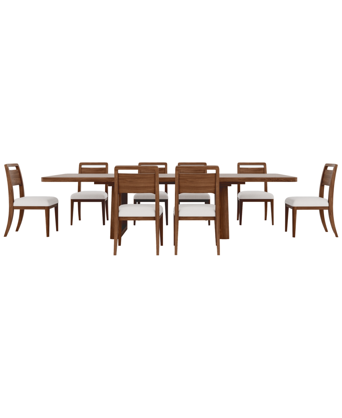 Click here for Amelie Rectangular 9-Piece Wood Dining Set (Table... prices