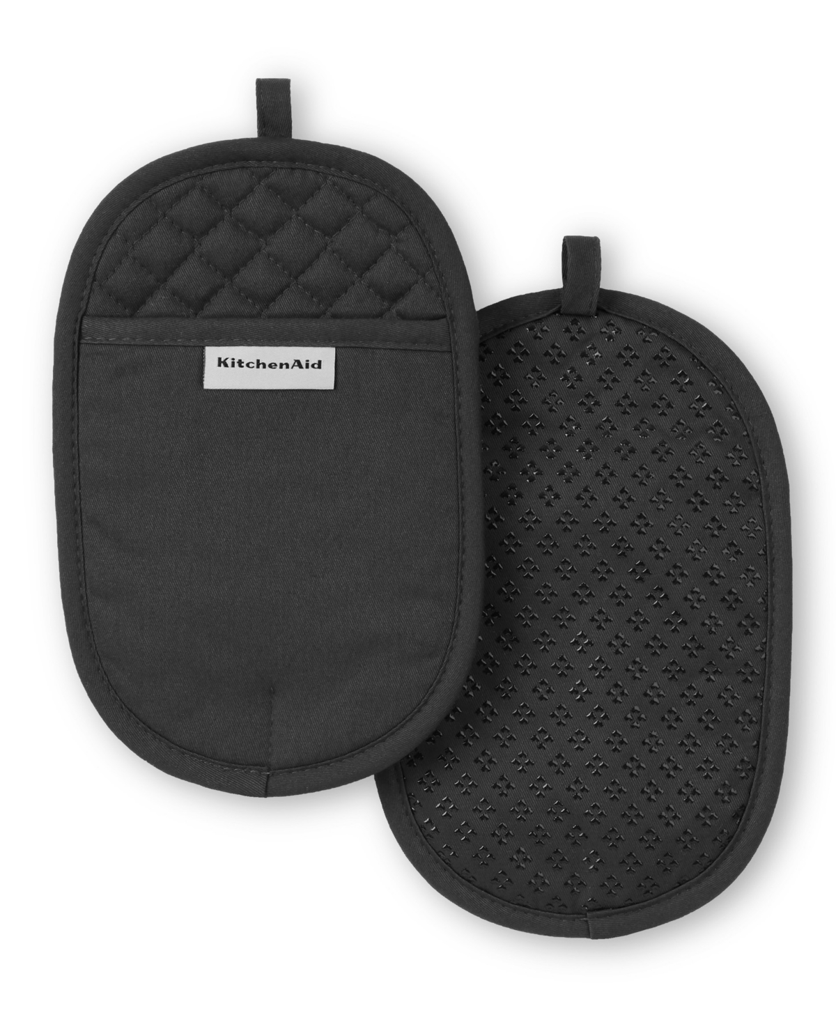 Click here for KitchenAid Asteroid Pot Holder Set  2 Piece - Blac... prices