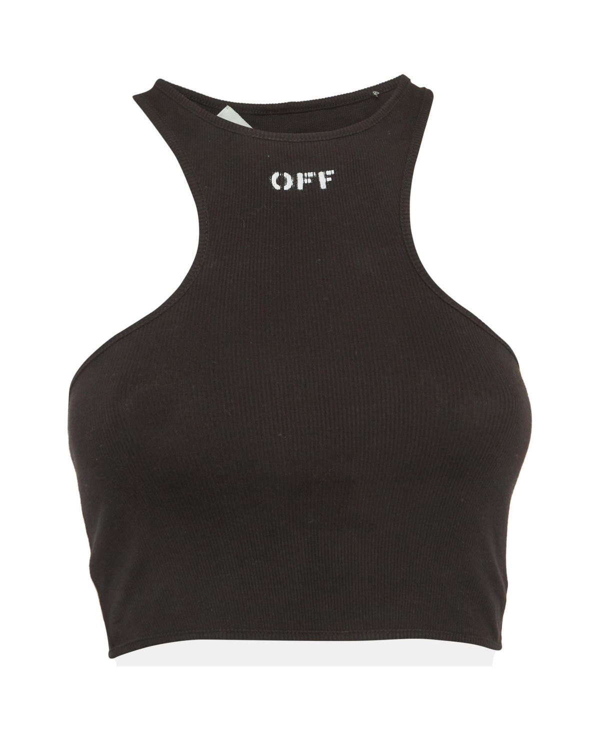 Click here for Pre-Owned Off-White Womens Logo Print Rib Knit Rac... prices