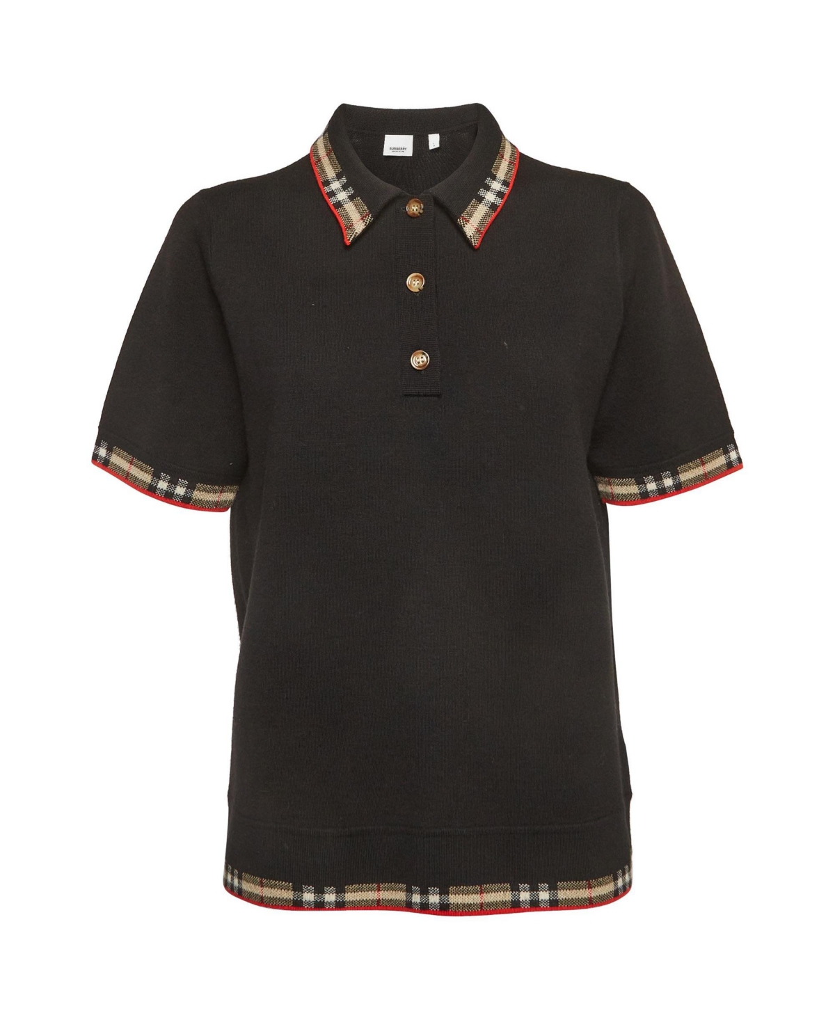 Click here for Pre-Owned Burberry Womens Checks Collar Knit Polo... prices
