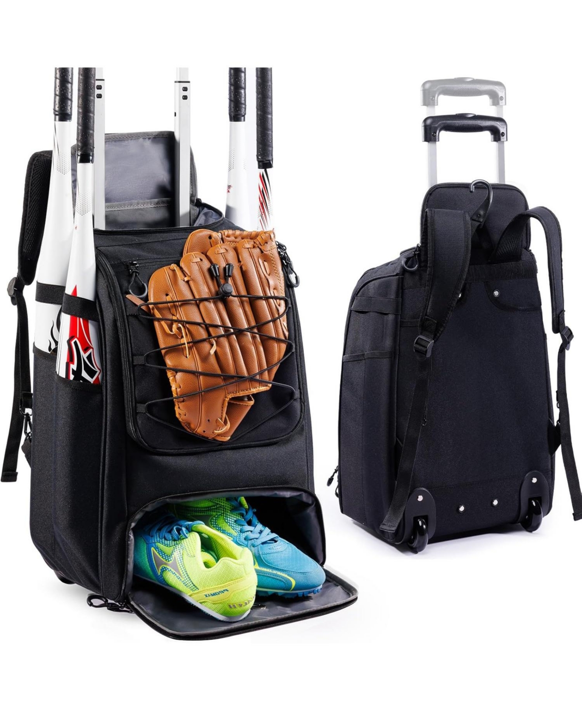 Click here for Furlihong Wheeled 60L Youth Baseball Bag - Holds 4... prices